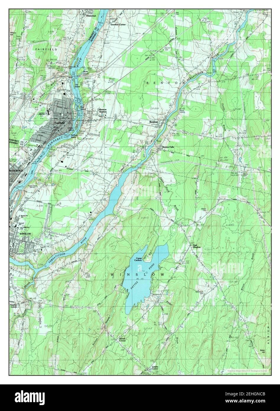 Fairfield, Maine, map 1982, 1:24000, United States of America by ...