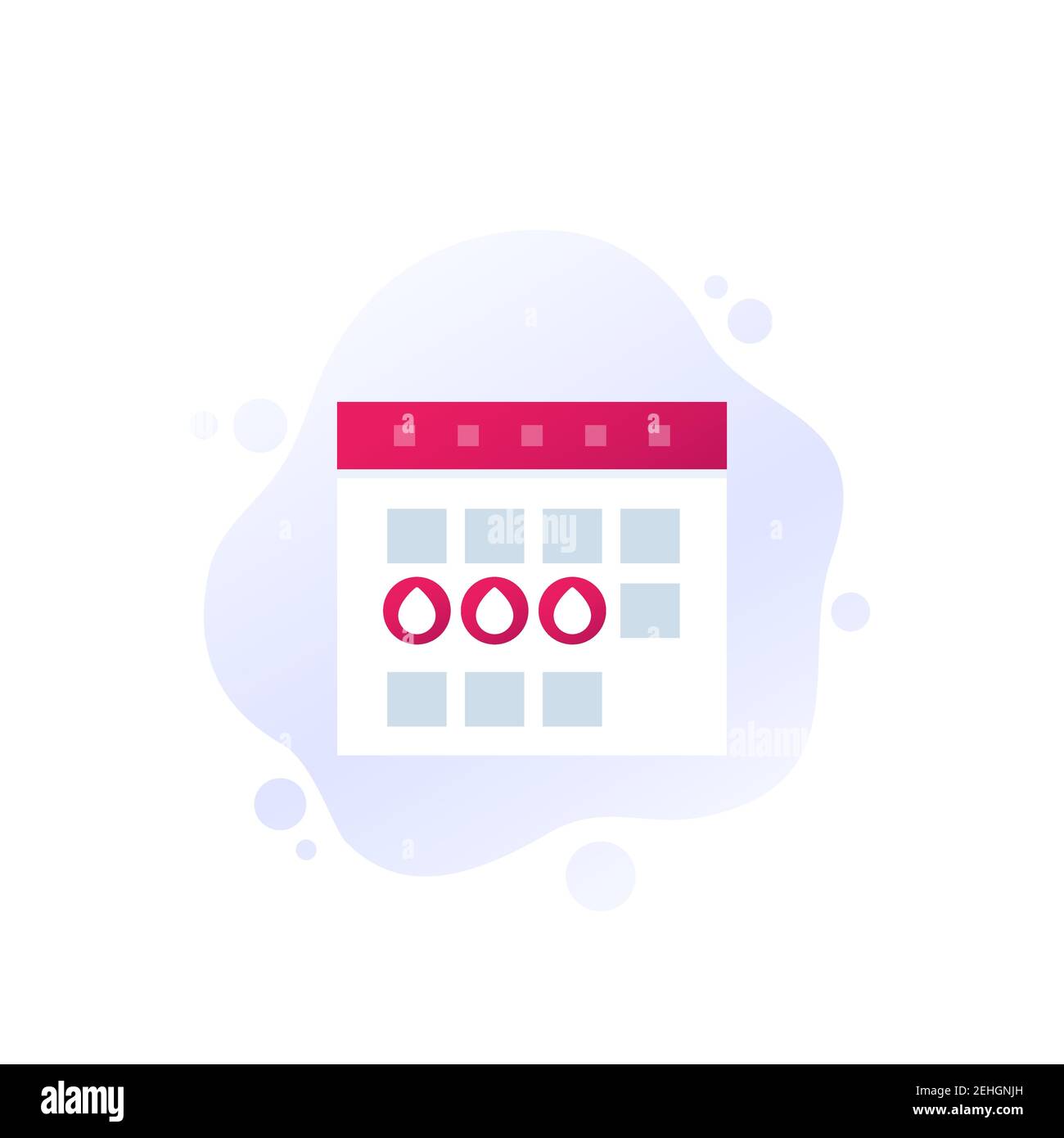 Menstruation calendar, menstrual period icon Stock Vector Image & Art ...