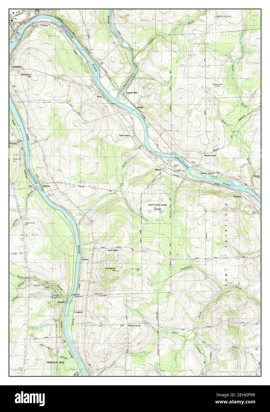 Goodwin, Maine, map 1984, 1:24000, United States of America by Timeless ...