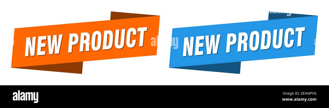 new product ribbon label sign set. new product banner Stock Vector ...