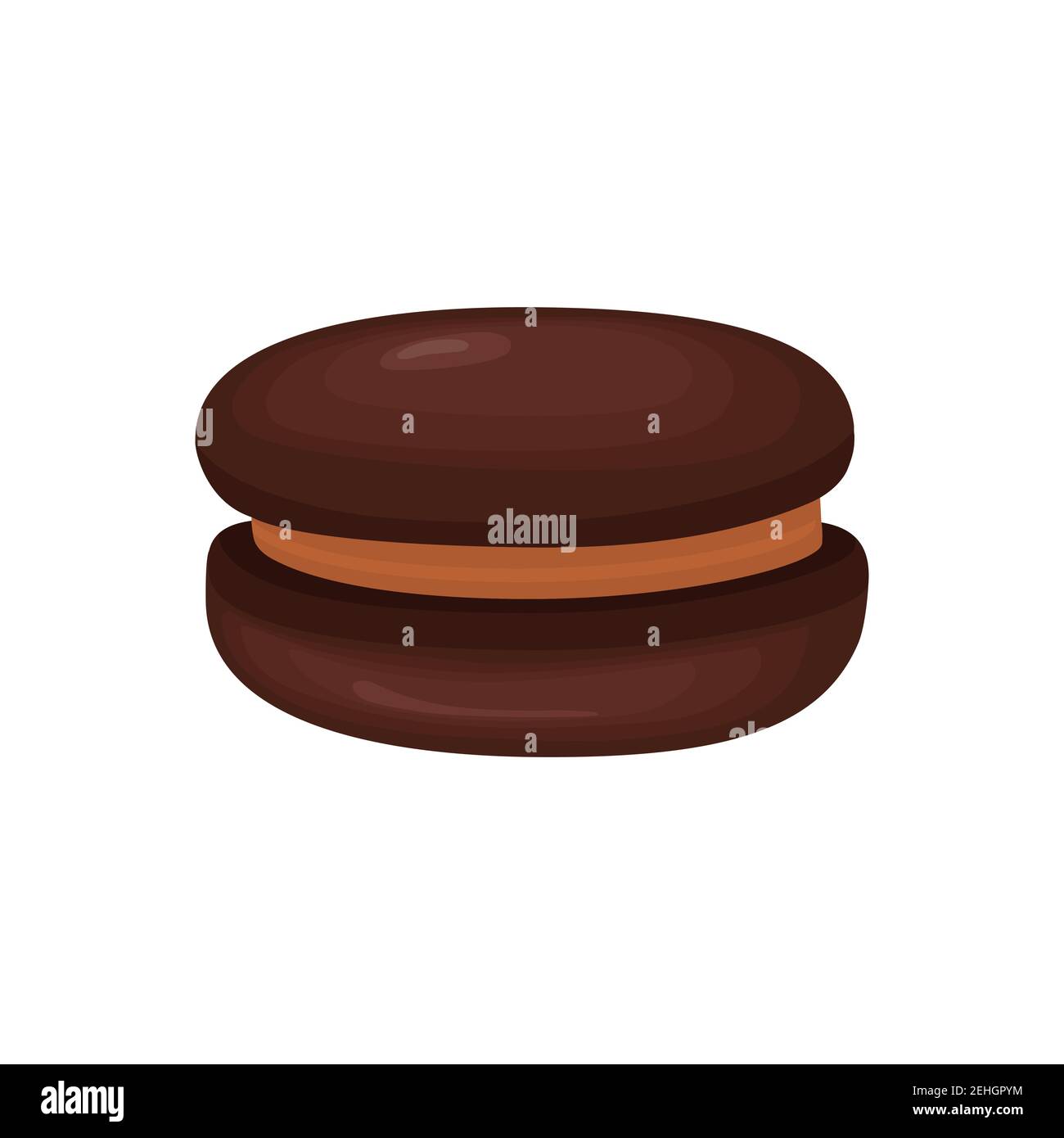 Macaroon. Vector illustration on white isolated background Stock Vector ...