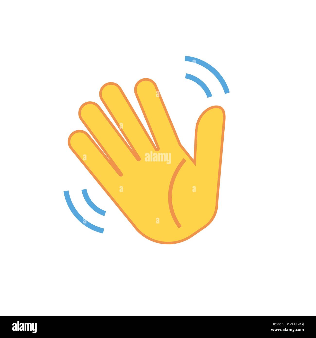 Waving hand emoji hi-res stock photography and images - Alamy