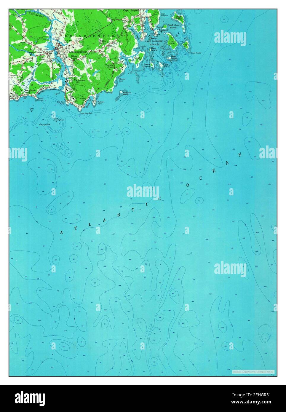 Kennebunkport, Maine, map 1956, 1:24000, United States of America by ...