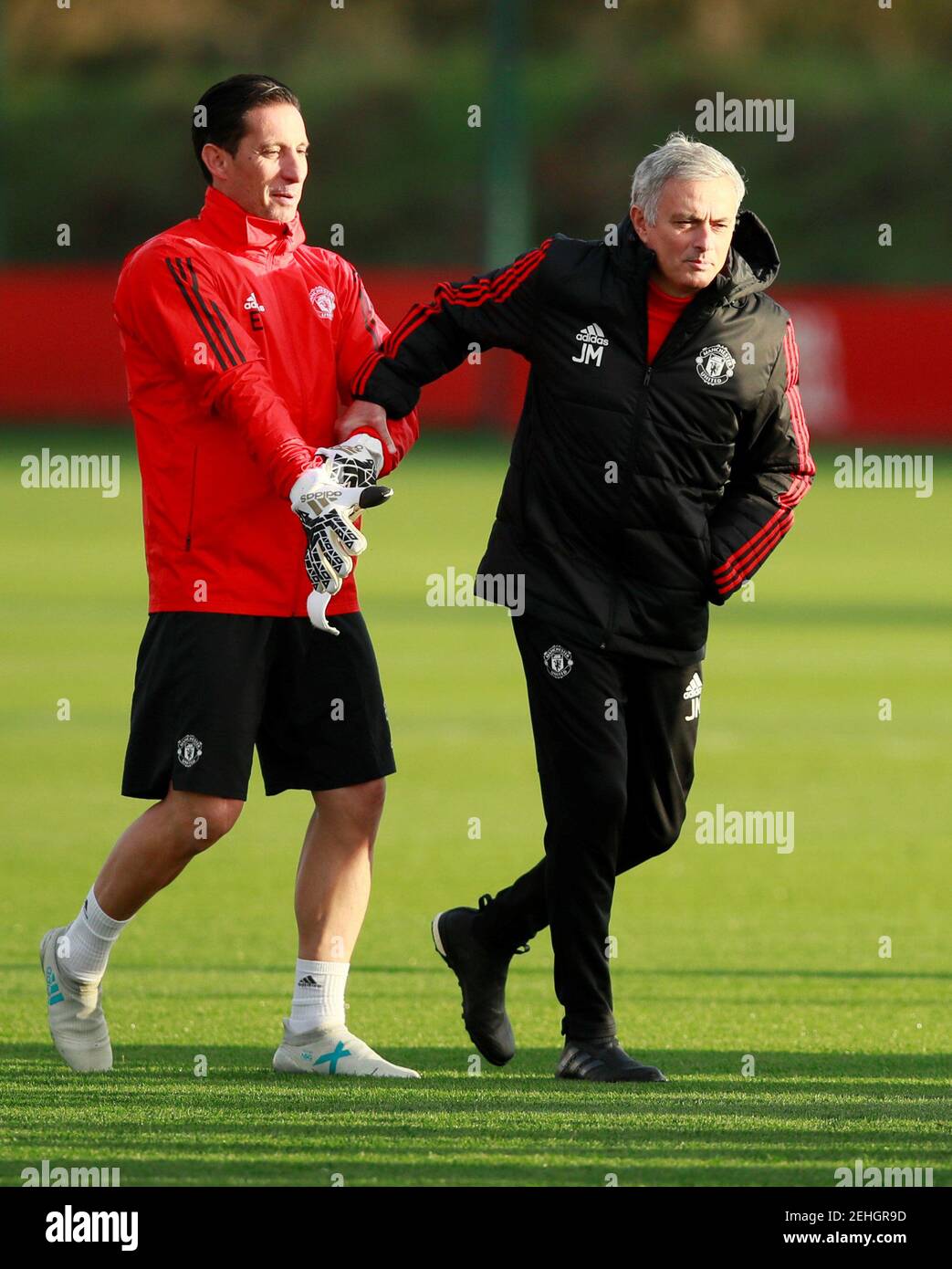 Manchester united goalkeeping coach emilio alvarez blanco hi-res stock ...