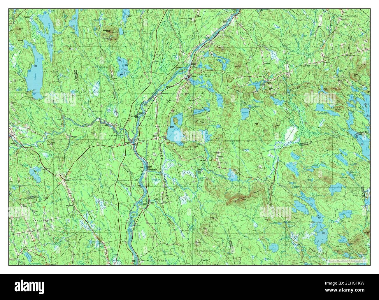 Lincoln, Maine, map 1985, 1:100000, United States of America by ...