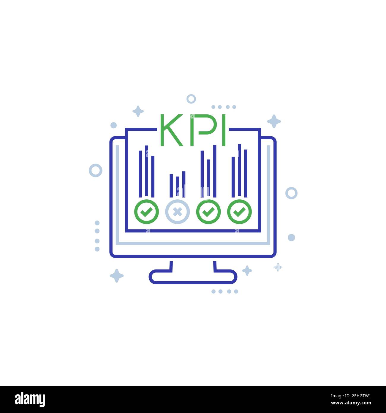 White line kpi key performance hi-res stock photography and images - Alamy