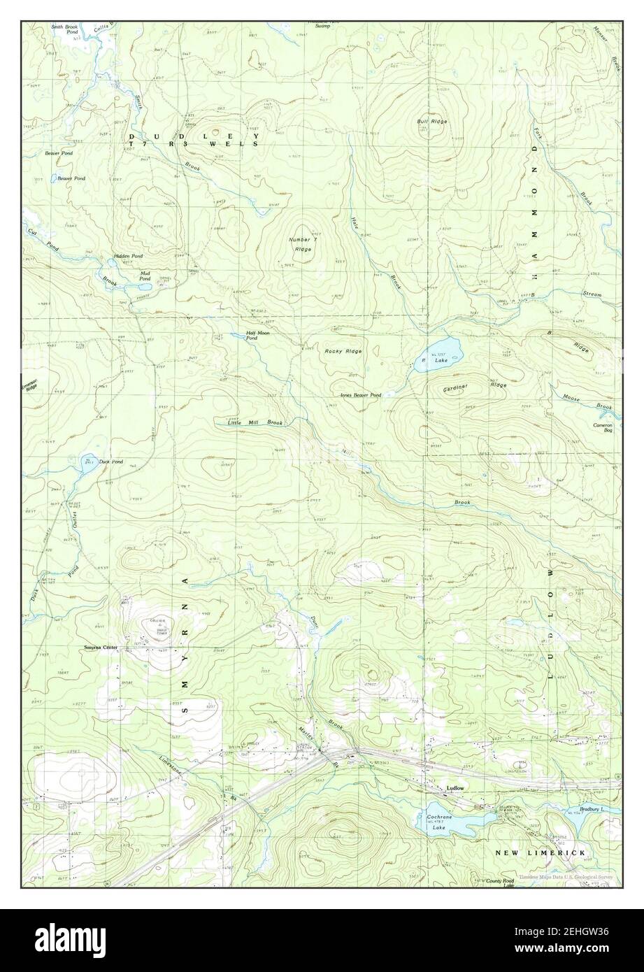 Ludlow, Maine, map 1986, 1:24000, United States of America by Timeless ...
