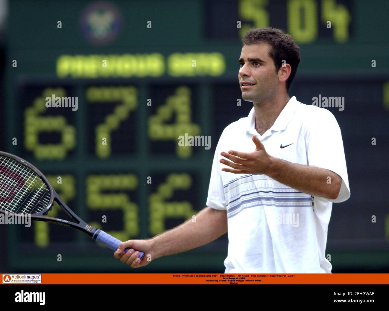 Wimbledon 2001 federer hi-res stock photography and images - Alamy