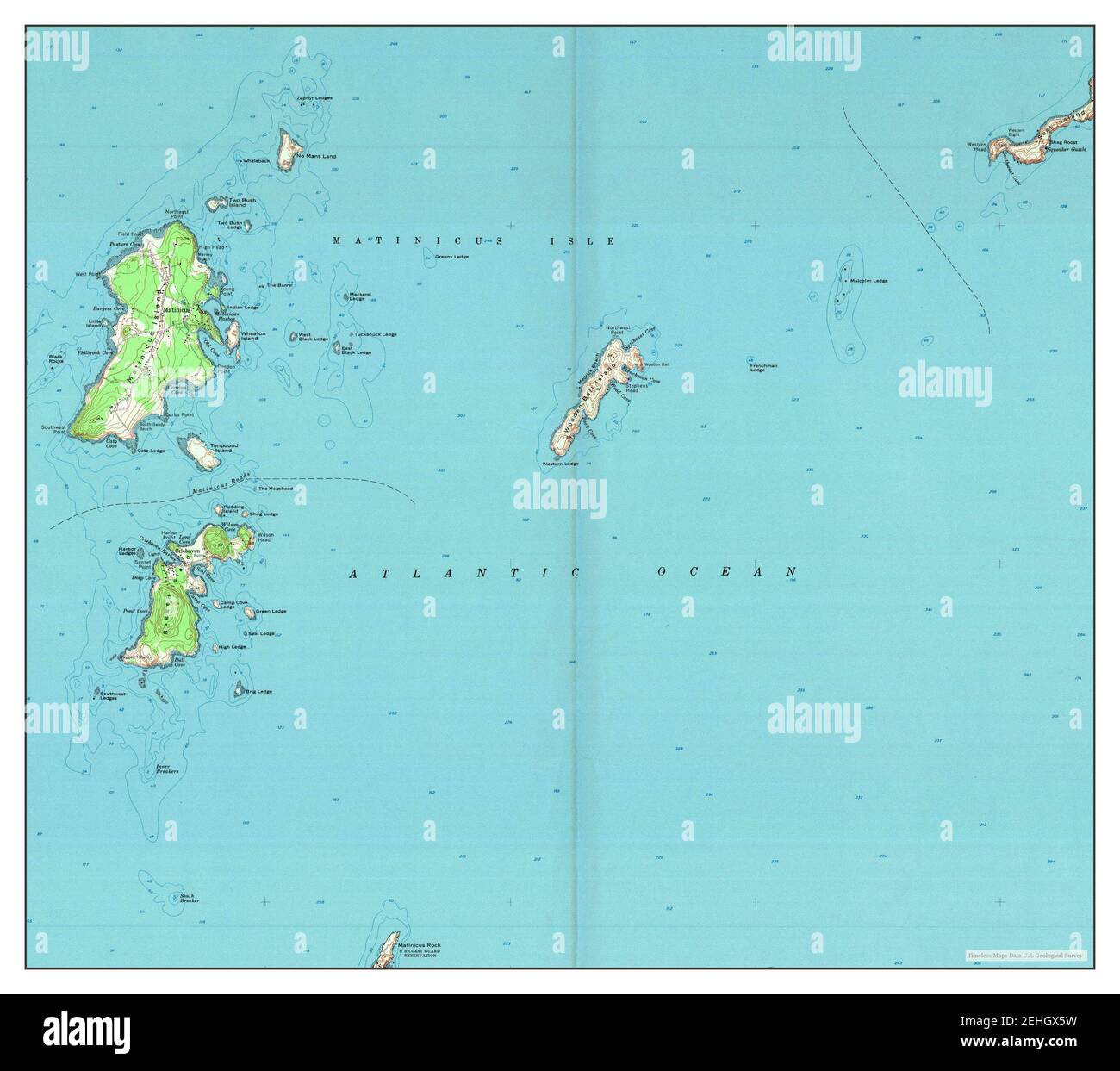 Matinicus, Maine, map 1953, 1:24000, United States of America by ...