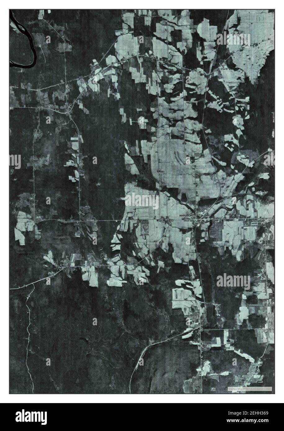 Presque isle maine map hi-res stock photography and images - Alamy