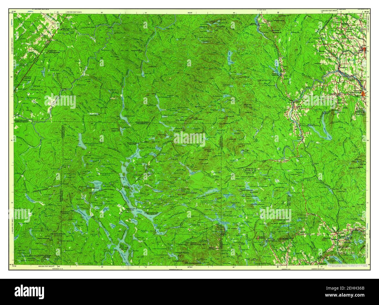 Map of presque isle hi-res stock photography and images - Alamy