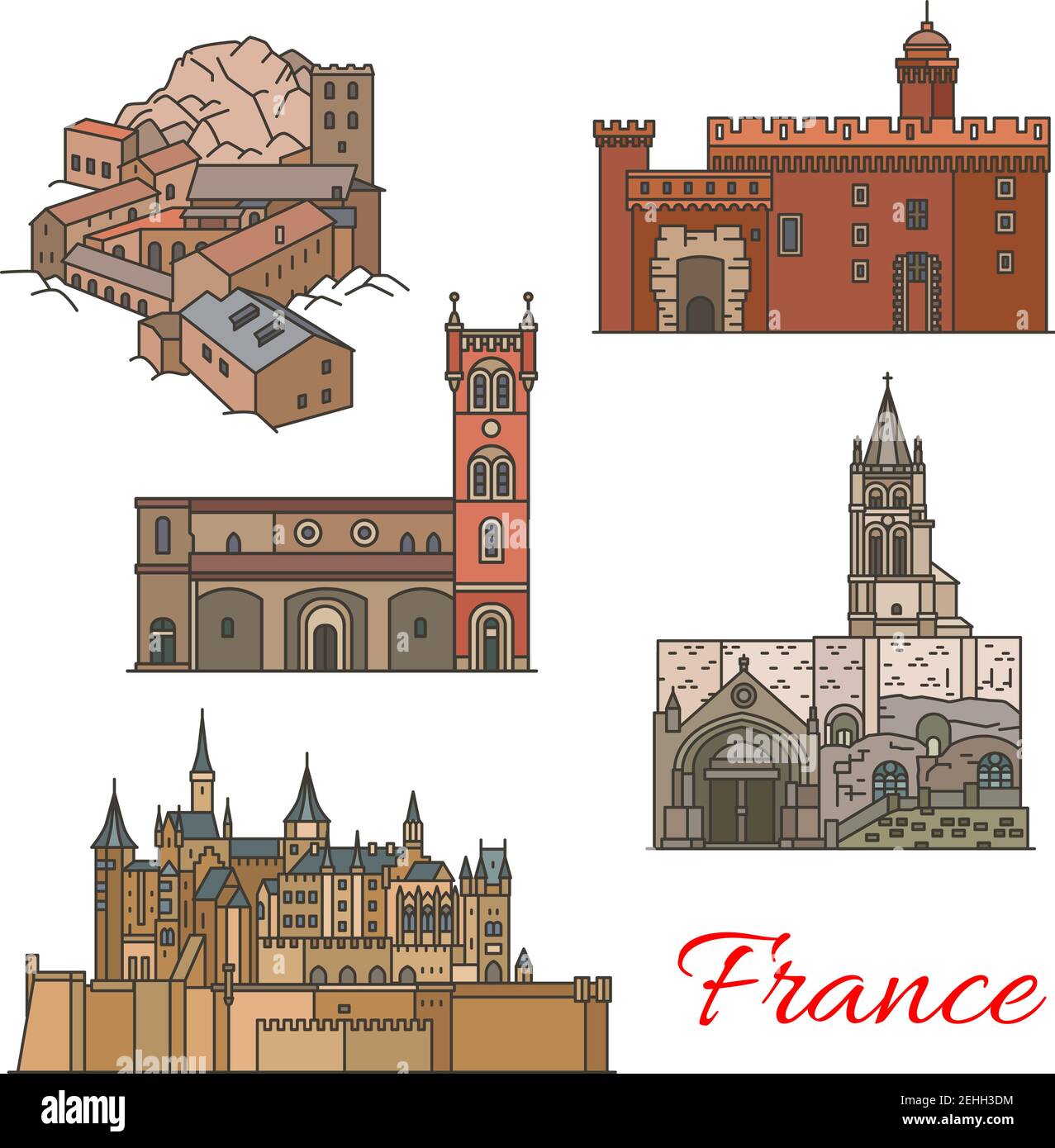 Abbey of st martin Stock Vector Images - Alamy