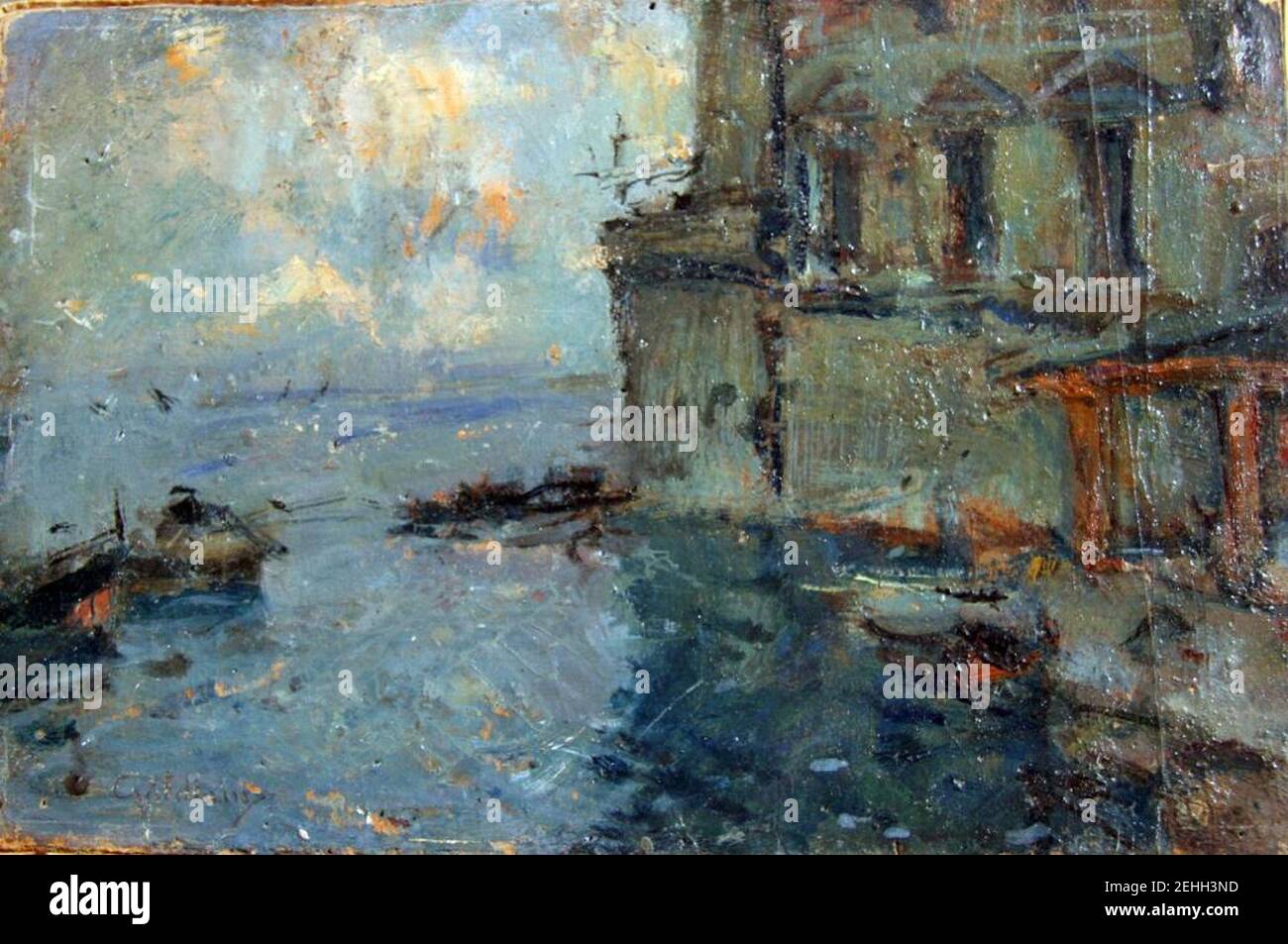 Palazzo Donn'Anna (Villani) 01 Stock Photo - Alamy