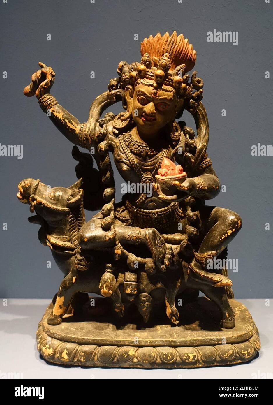 Palden Lhamo, Nepal or Tibet, 19th century, wood Stock Photo - Alamy