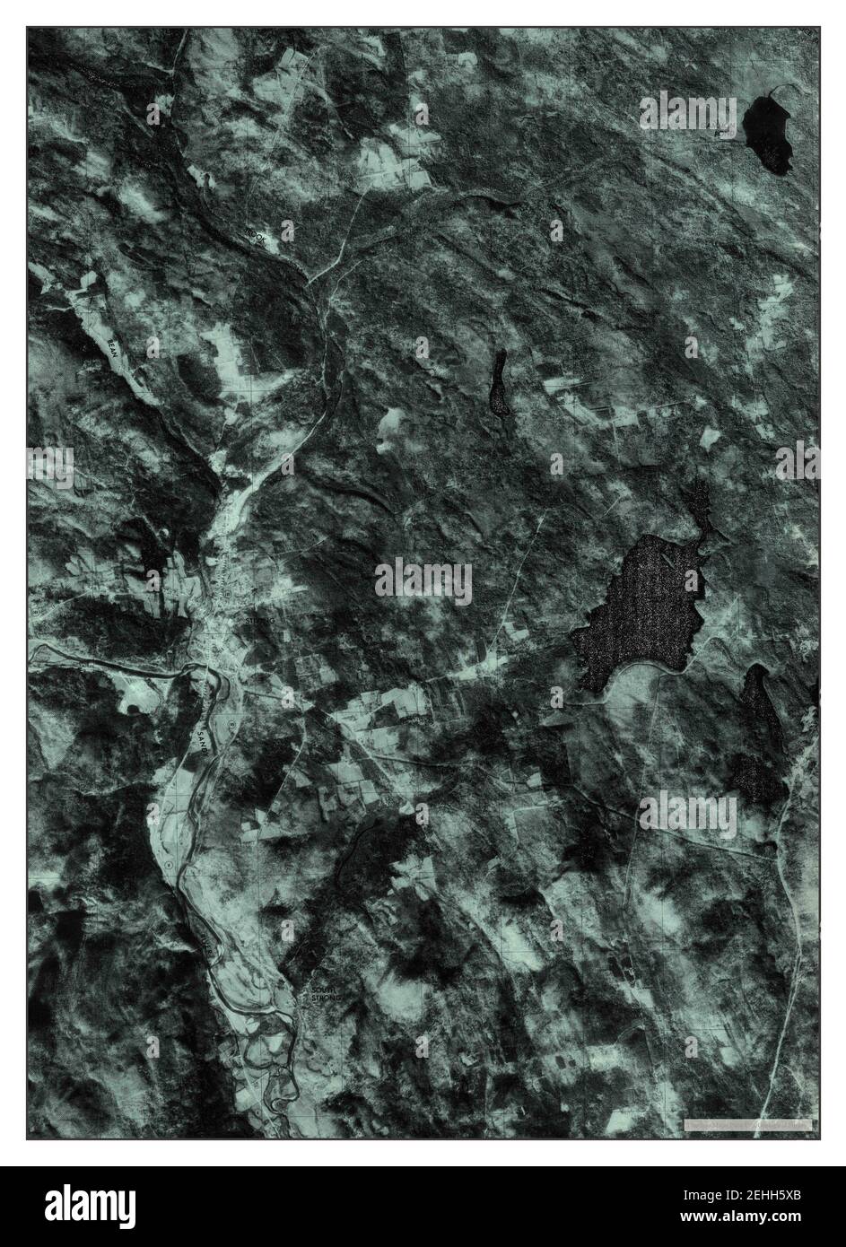 Strong, Maine, map 1977, 1:24000, United States of America by Timeless ...