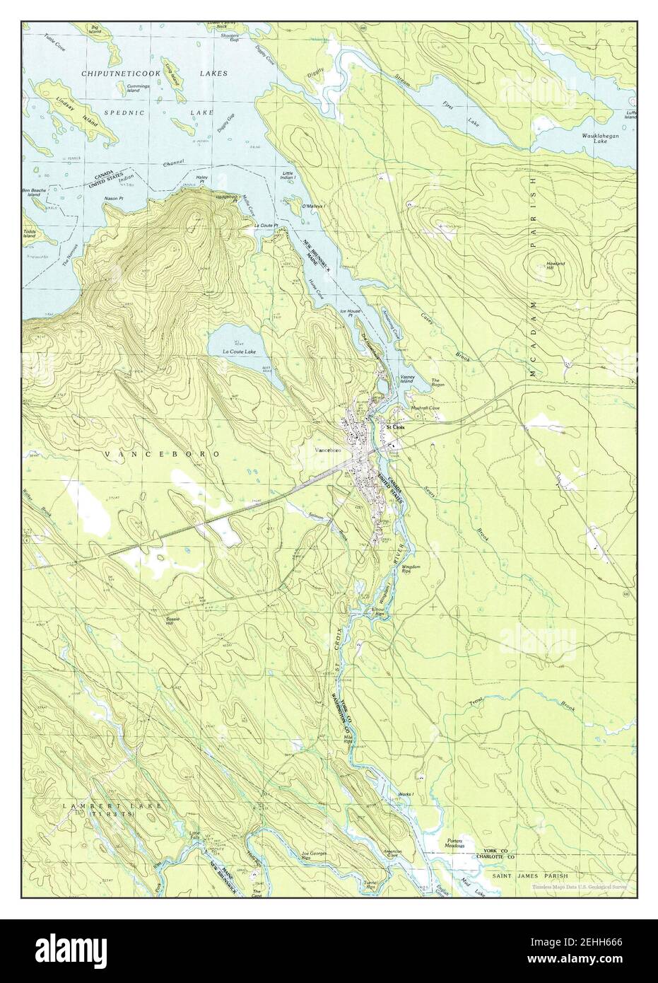 Map of vanceboro hi-res stock photography and images - Alamy