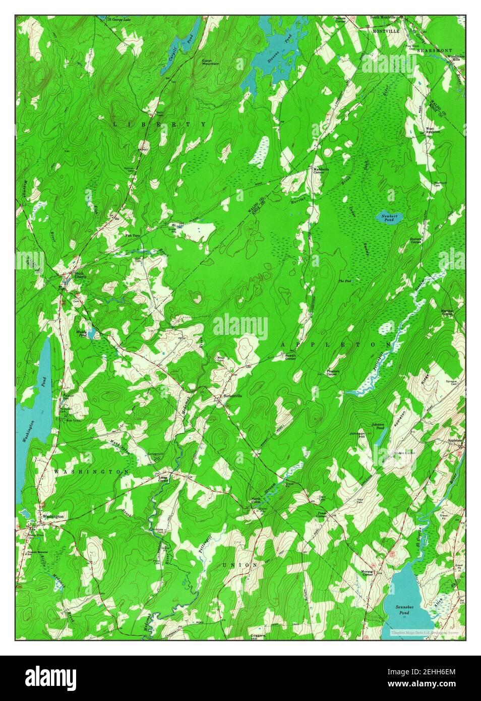 Washington, Maine, map 1961, 1:24000, United States of America by ...