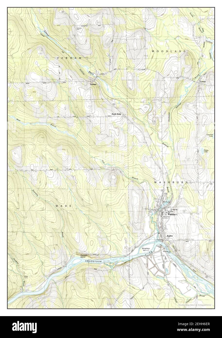 Washburn maine map hi-res stock photography and images - Alamy