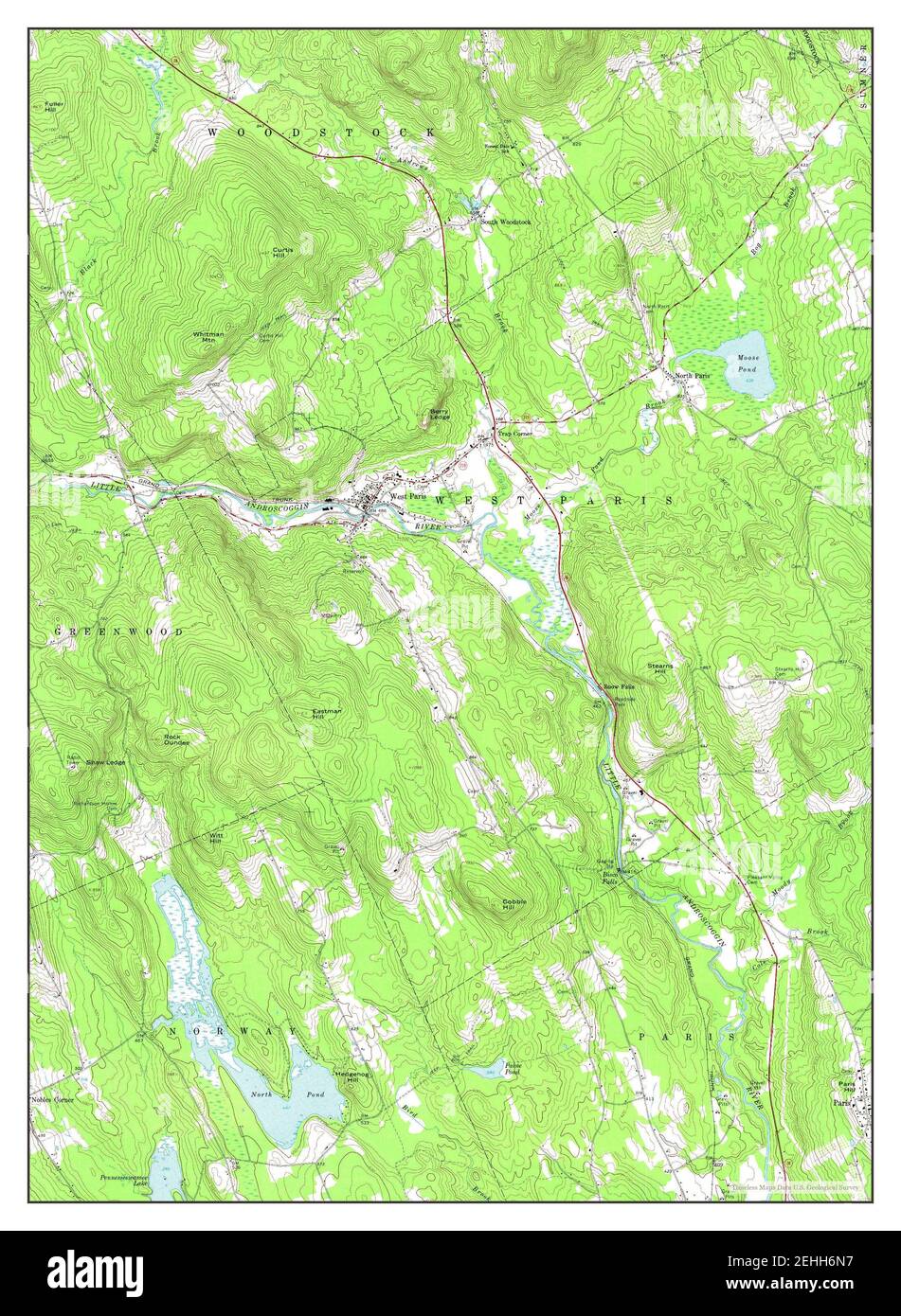 West Paris, Maine, map 1967, 1:24000, United States of America by ...