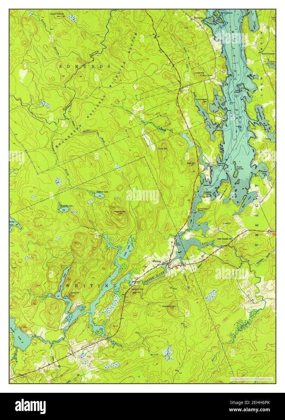 Map of whiting hi-res stock photography and images - Alamy