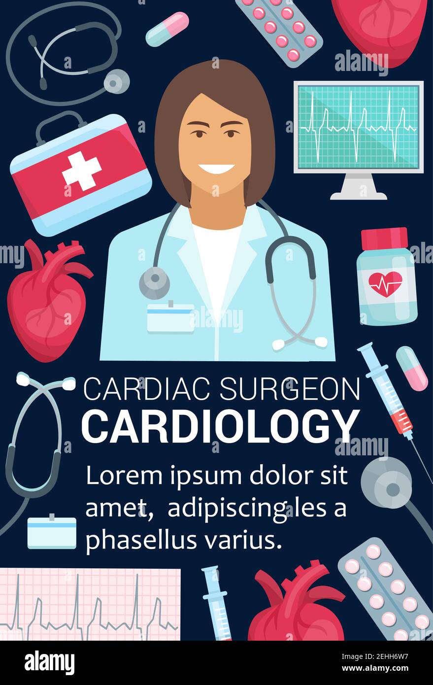 Diagnostics cardiology Stock Vector Images - Alamy
