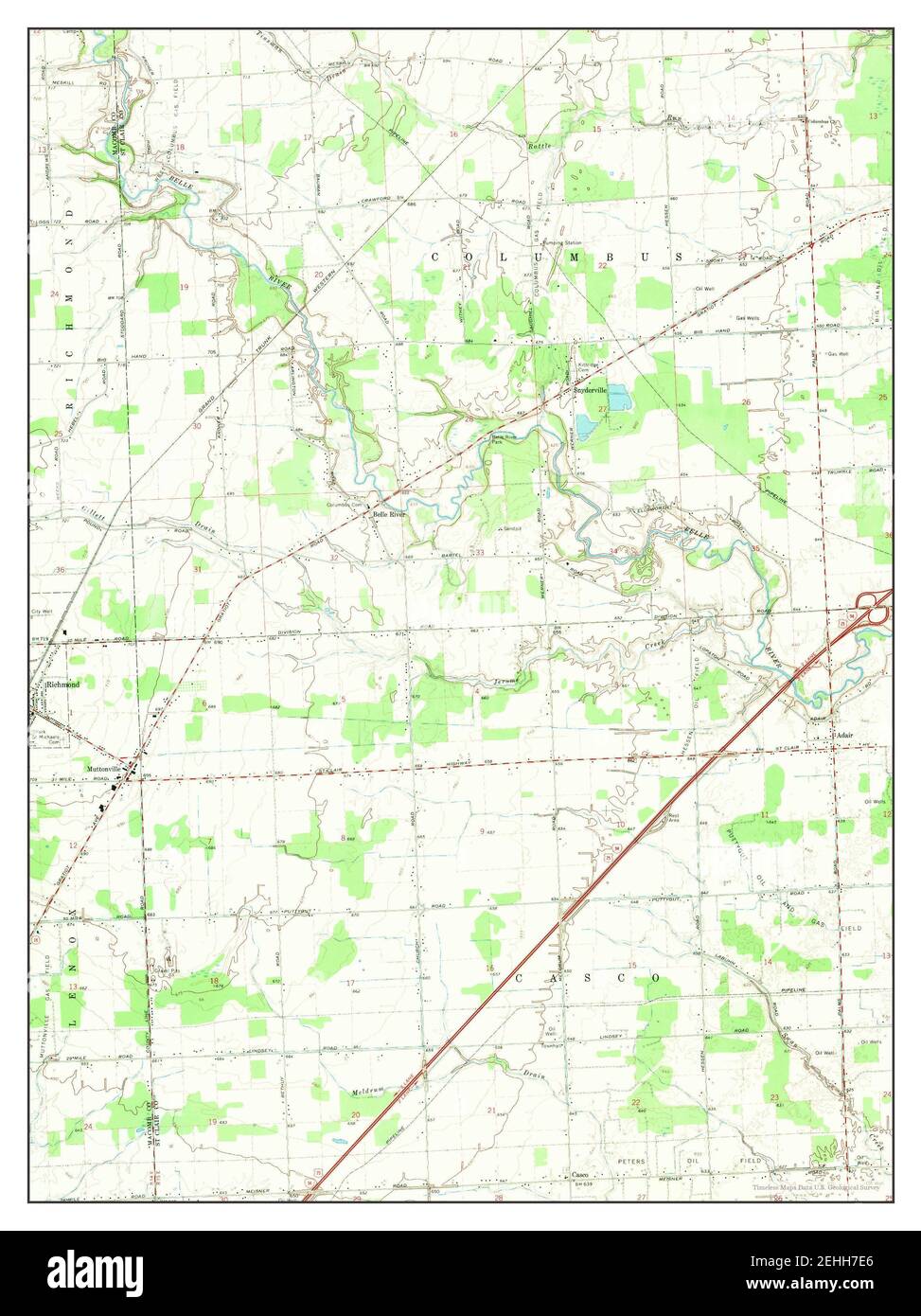 Map of adair hi-res stock photography and images - Alamy
