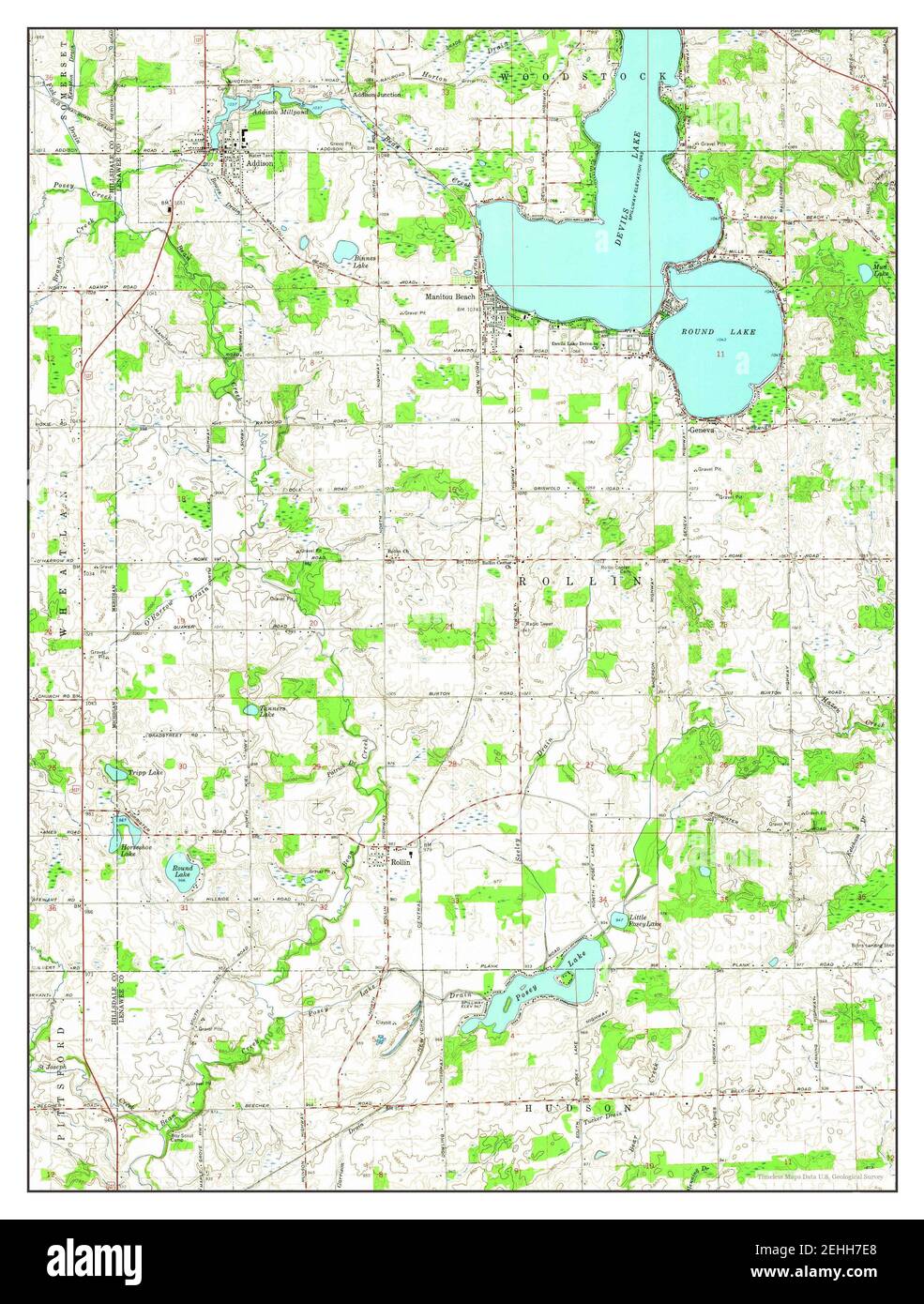 Map of addison Cut Out Stock Images & Pictures - Alamy