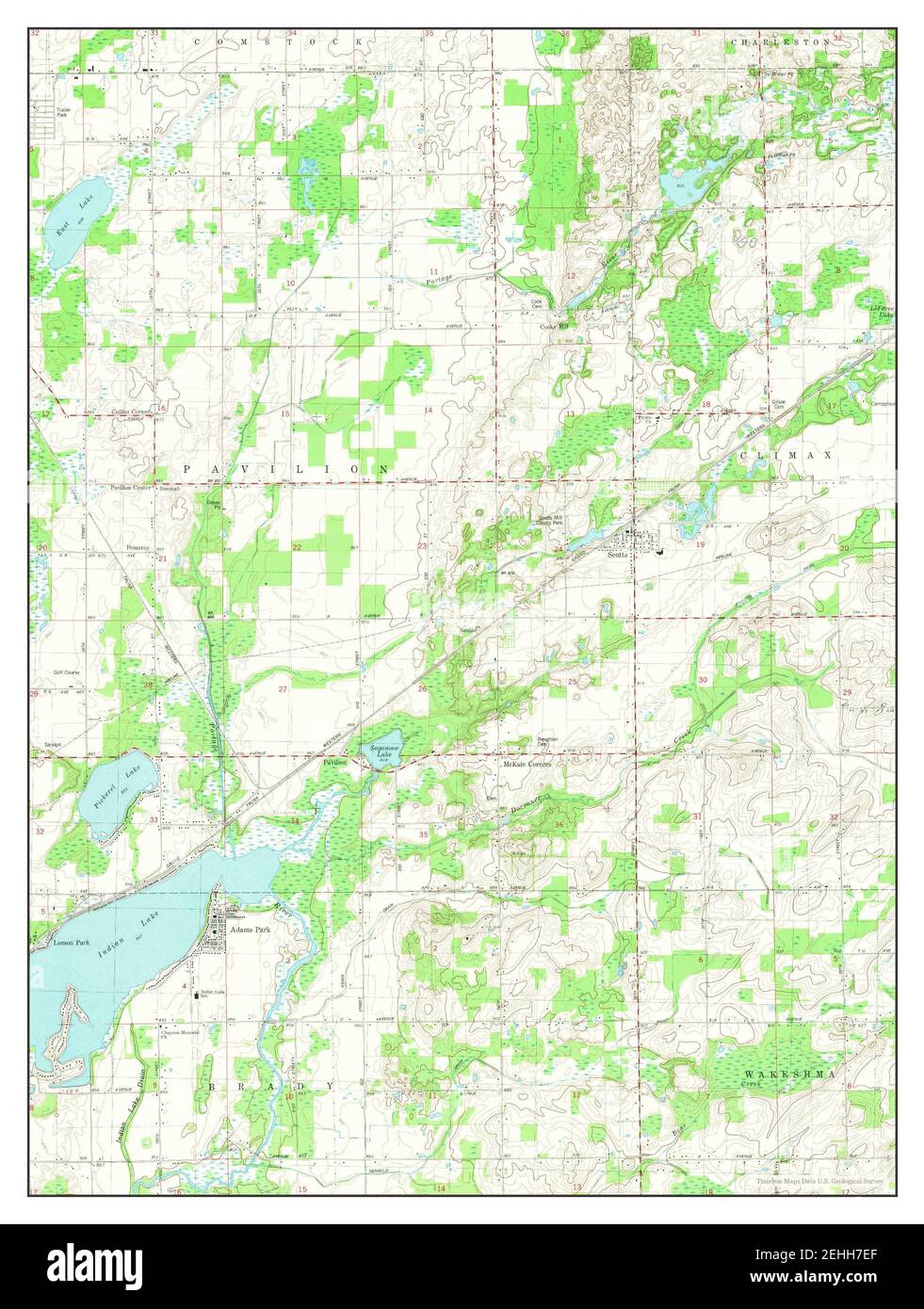 Adams Park, Michigan, map 1982, 1:24000, United States of America by ...
