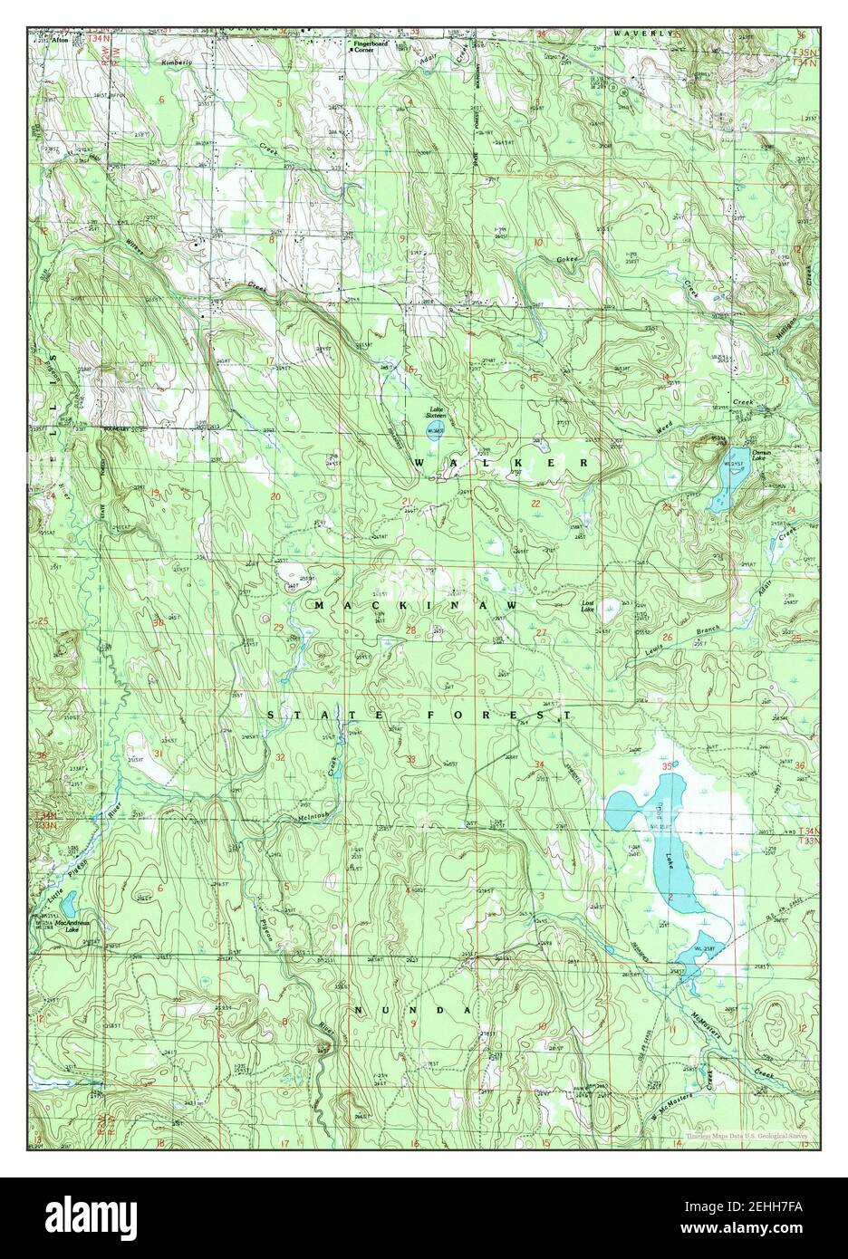 Afton map hi-res stock photography and images - Alamy