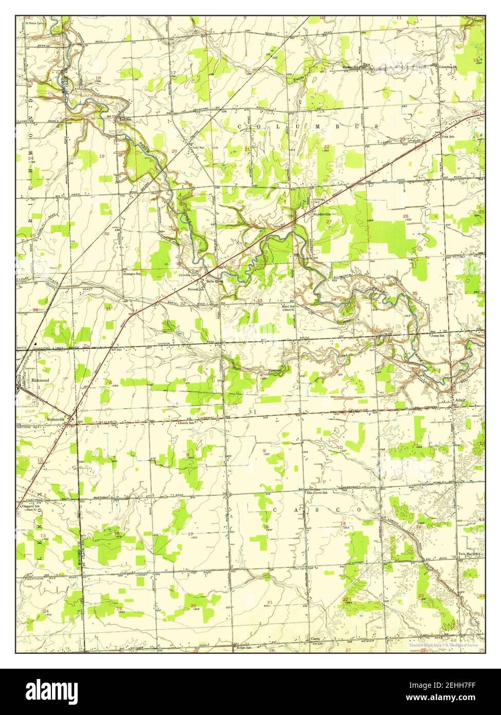 Map of adair Cut Out Stock Images & Pictures - Alamy