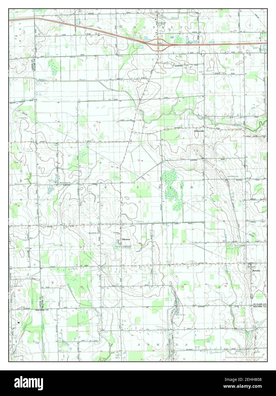 Allenton, Michigan, map 1991, 1:24000, United States of America by ...