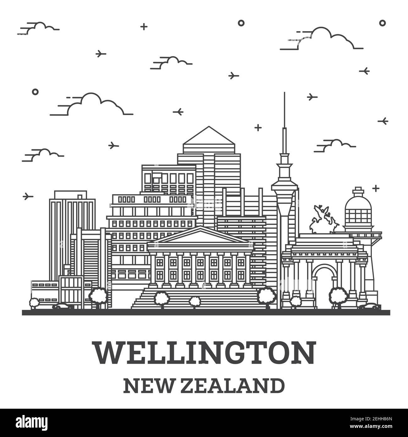 Wellington new zealand Stock Vector Images - Alamy