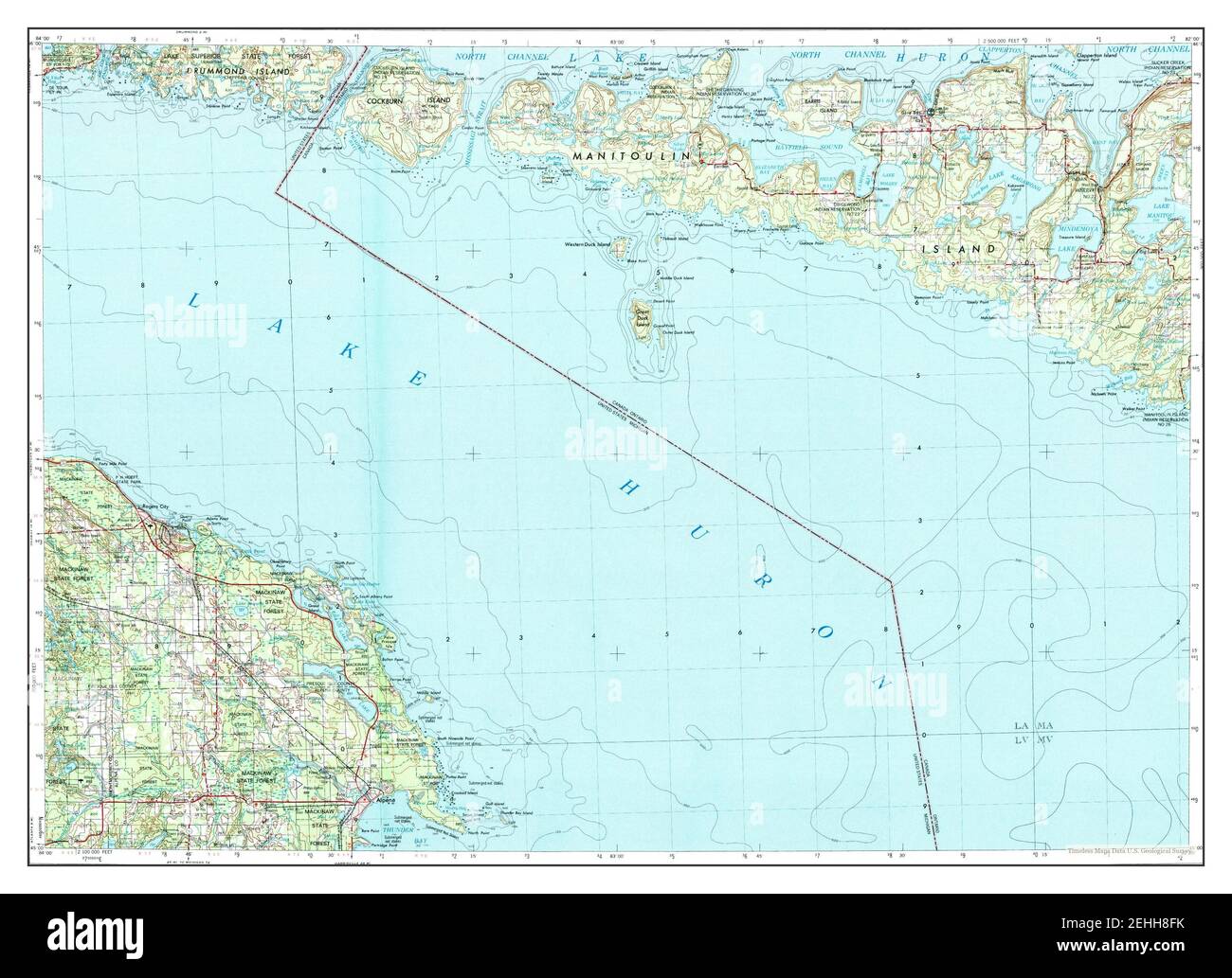 Alpena map hi-res stock photography and images - Alamy