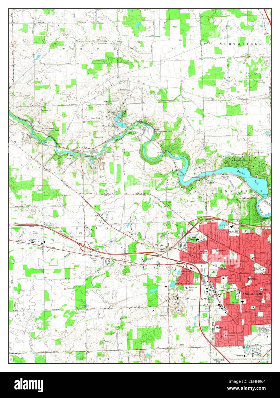 Old map of ann arbor hi-res stock photography and images - Alamy
