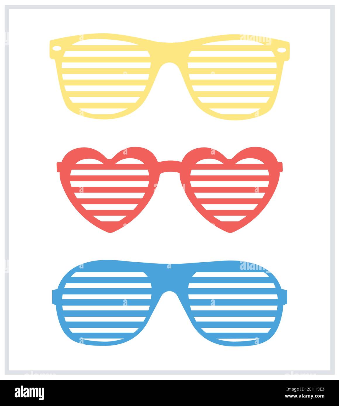 Set of sunglasses background vector Set of sunglasses background vector ...