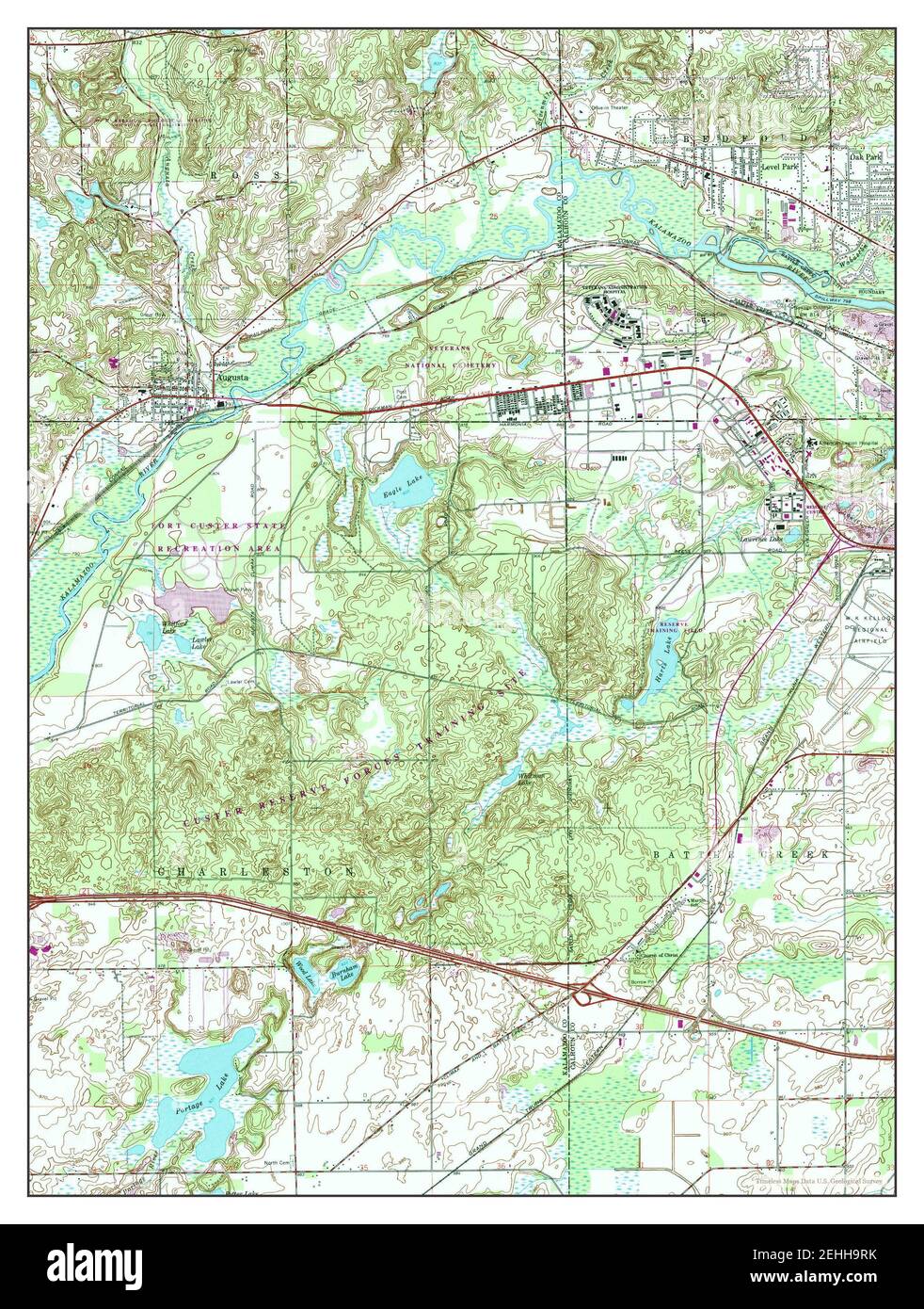 Augusta, Michigan, map 1961, 1:24000, United States of America by ...