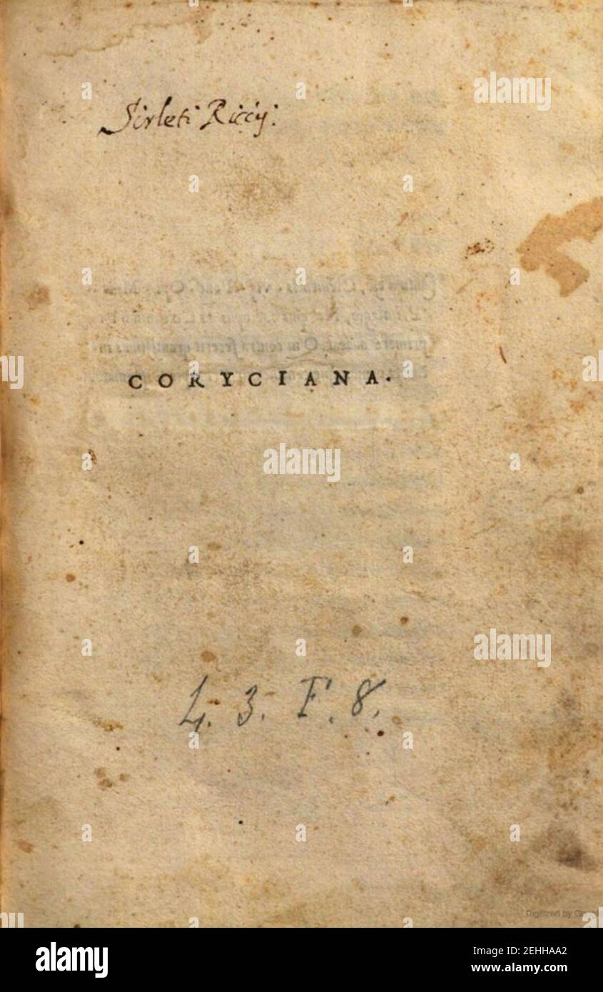 Palladius Coryciana 1524 tp Stock Photo - Alamy