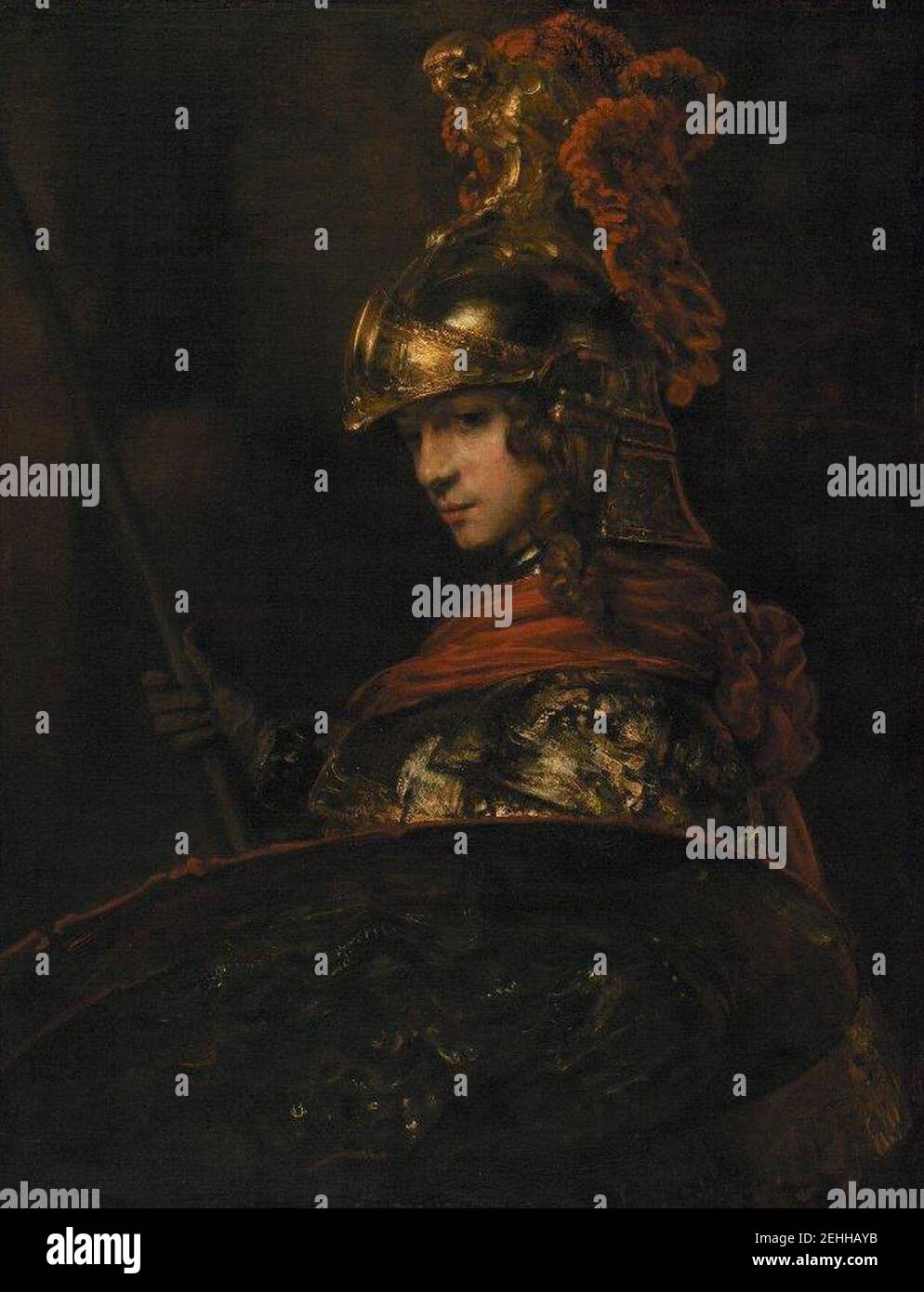 Pallas Athena by Rembrandt Stock Photo - Alamy