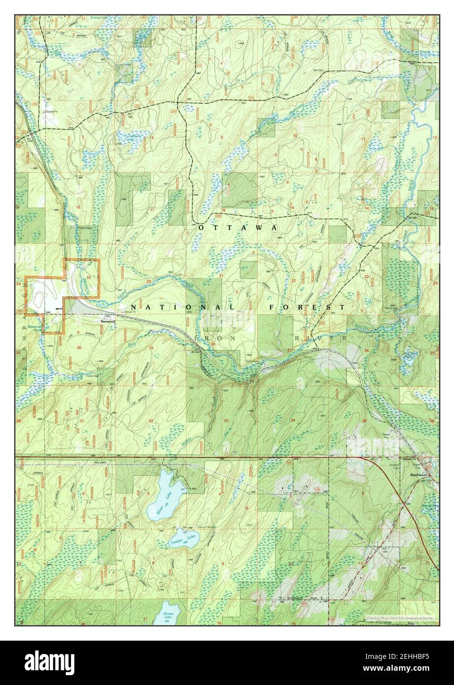 Beechwood, Michigan, map 1999, 1:24000, United States of America by ...
