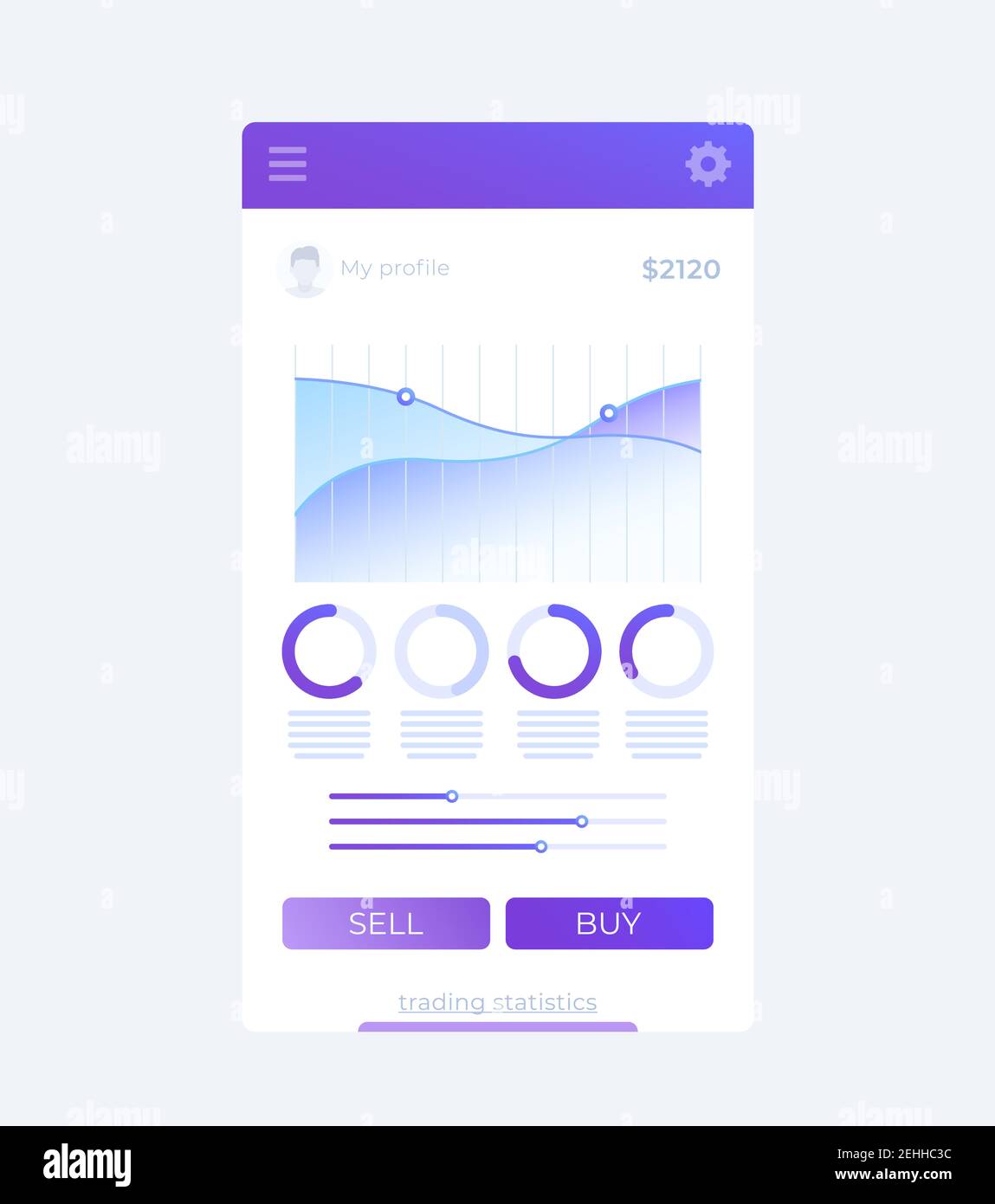 Trading ui Stock Vector Images - Alamy