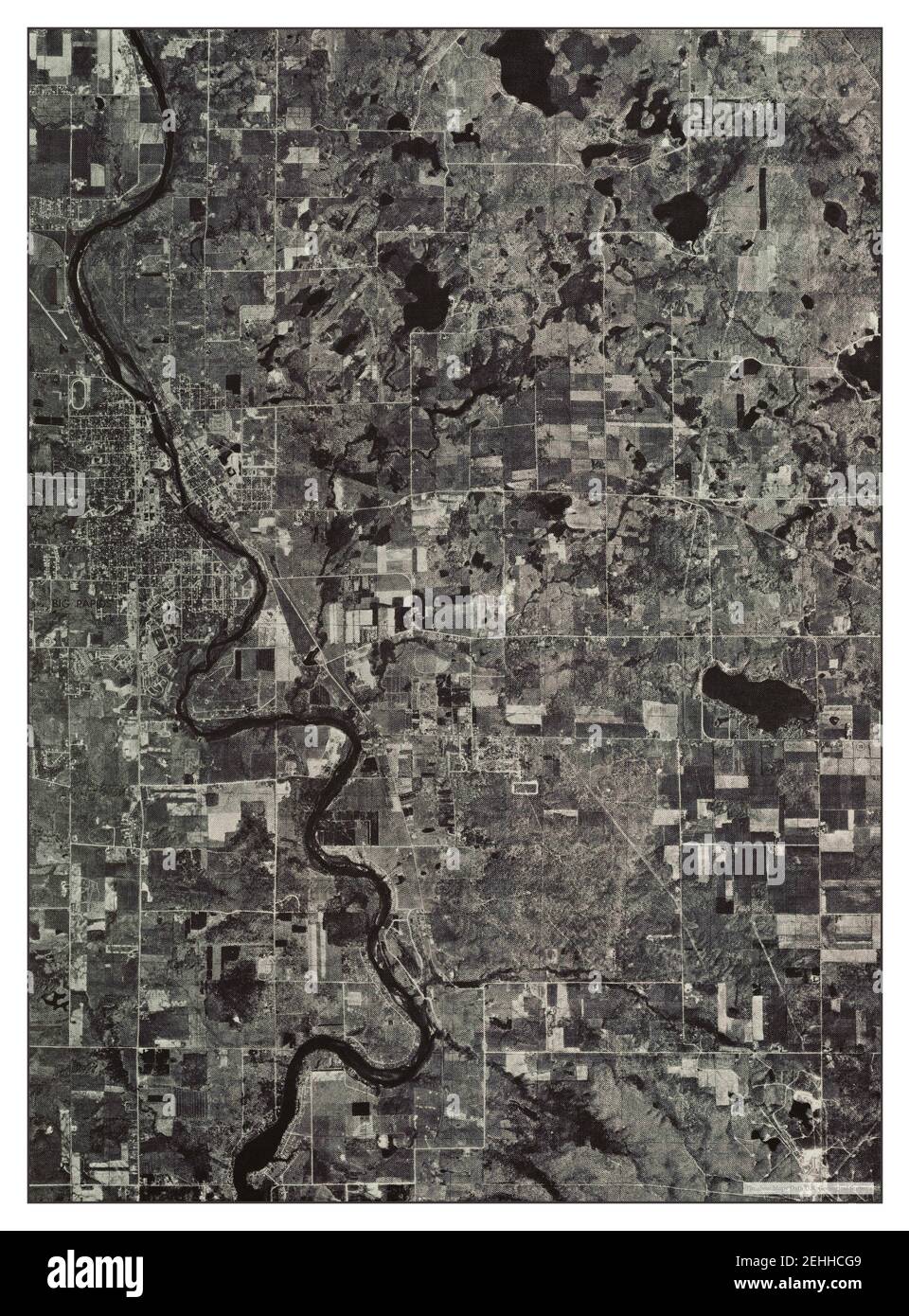 Map of big rapids hi-res stock photography and images - Alamy