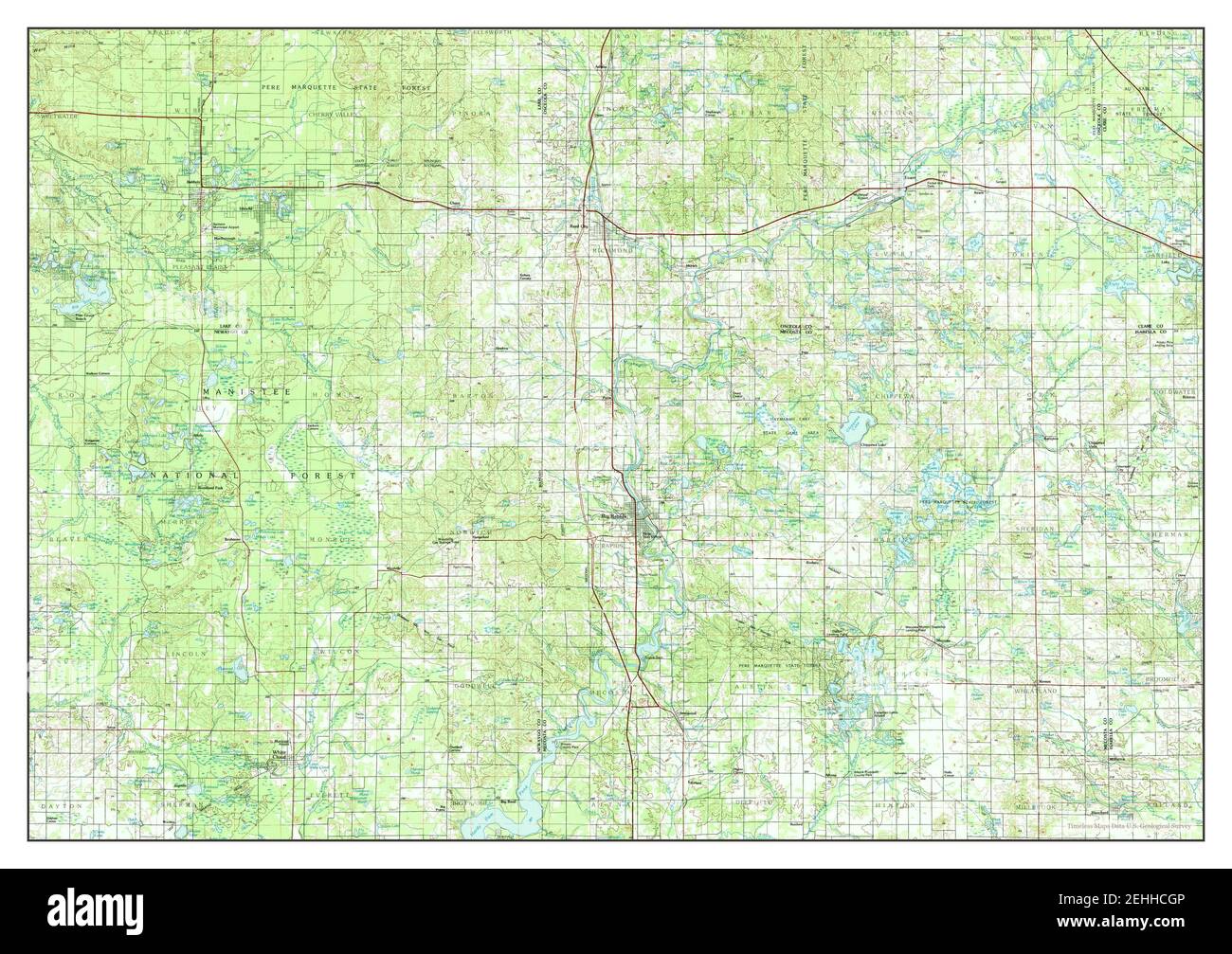 Map of big rapids hi-res stock photography and images - Alamy