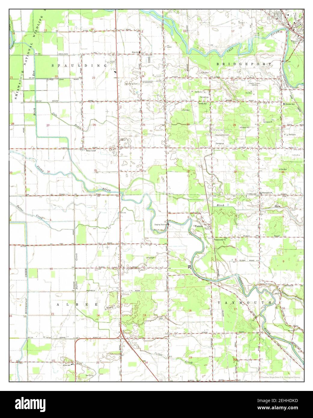 Bridgeport, Michigan, map 1967, 1:24000, United States of America by ...