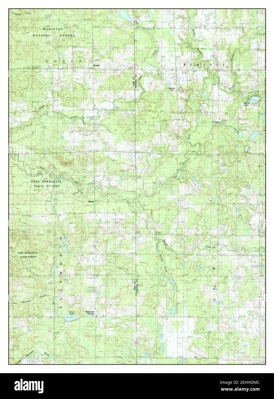 Bristol, Michigan, map 1987, 1:24000, United States of America by ...