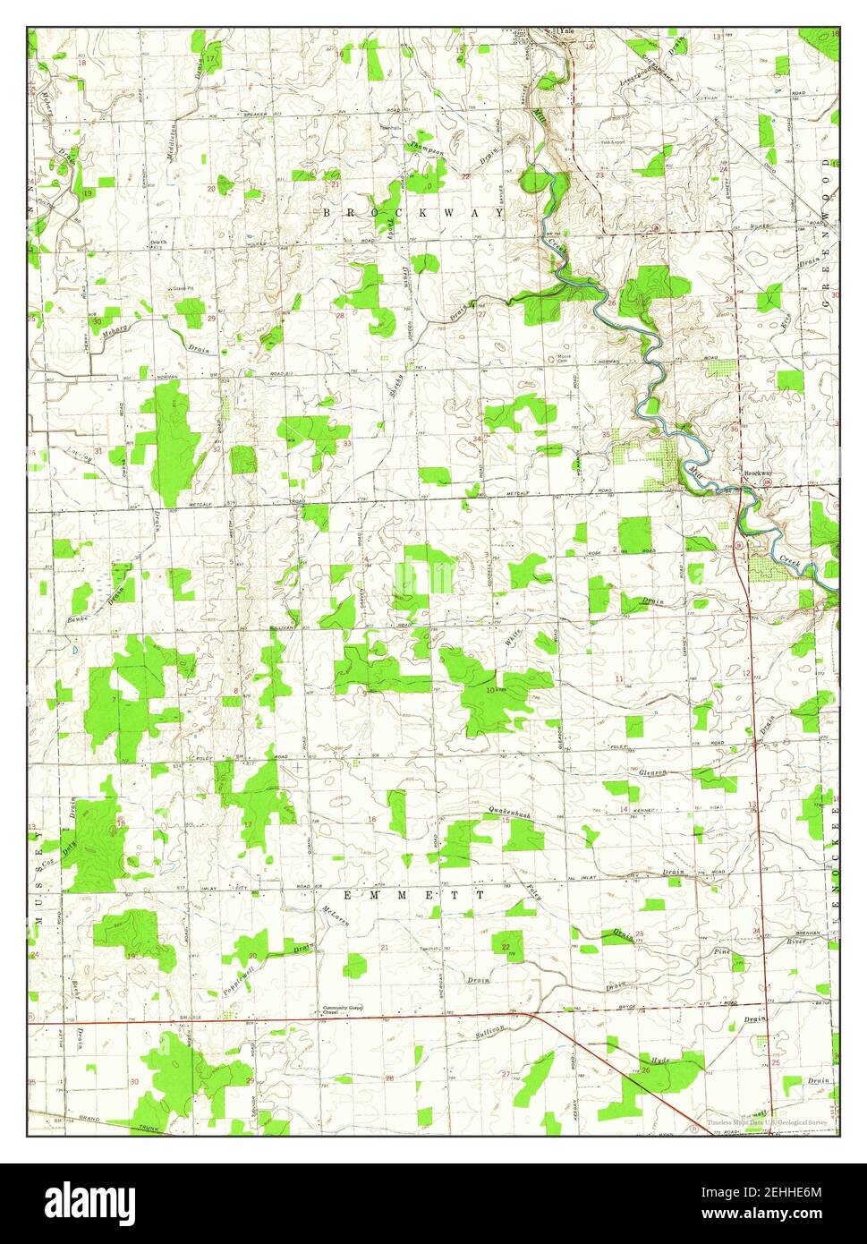 Map of brockway hi-res stock photography and images - Alamy