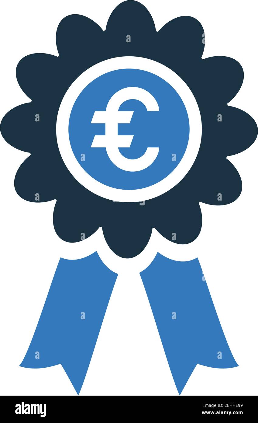 Euro award icon. Beautiful design and fully editable vector for ...