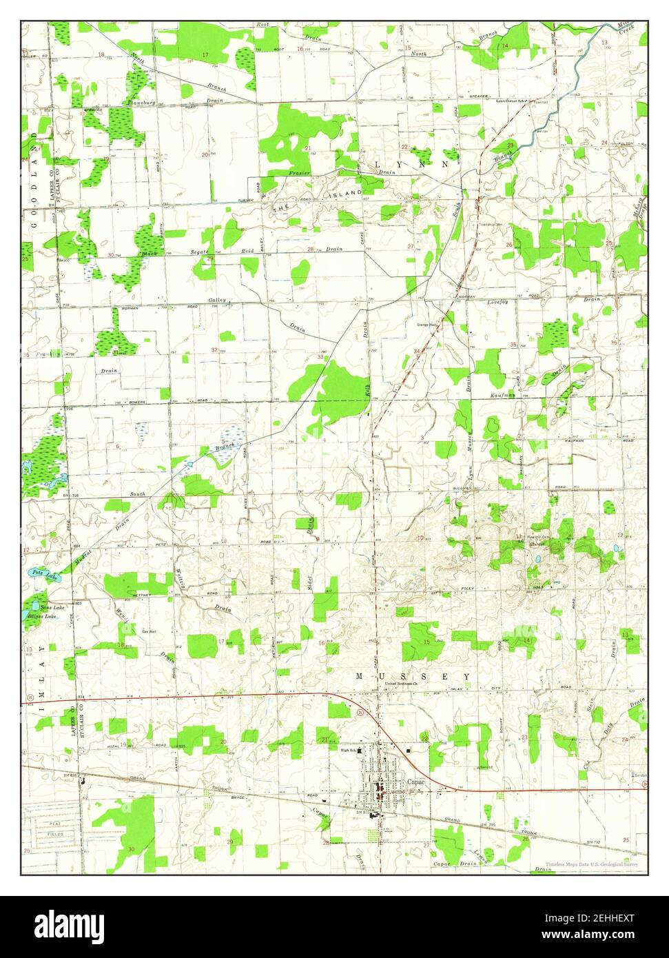 Capac, Michigan, map 1961, 1:24000, United States of America by ...