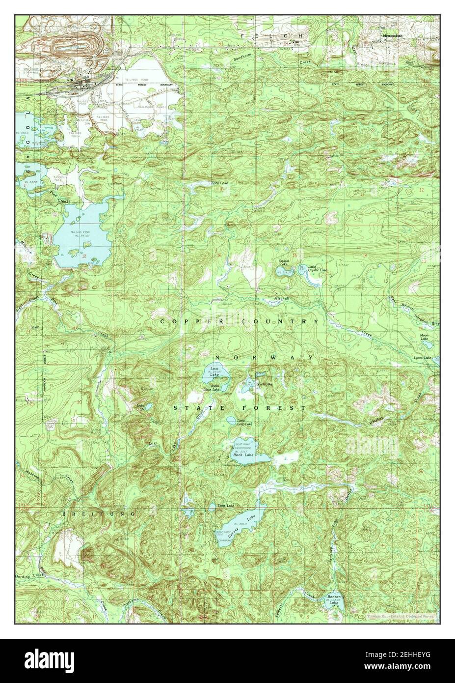 Carney Lake, Michigan, map 1986, 1:24000, United States of America by ...