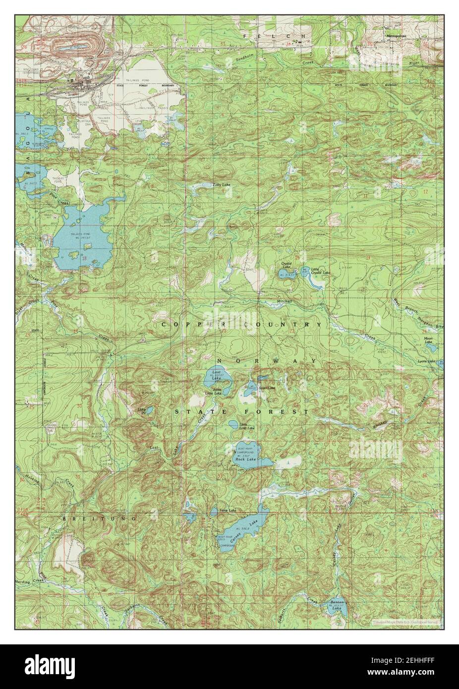 Carney Lake, Michigan, map 1986, 1:24000, United States of America by ...