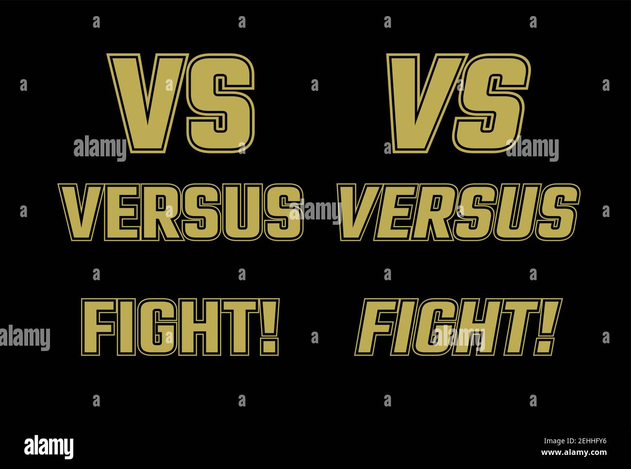 VS Vector Letters Illustration Competition Icon Template Versus Fight ...